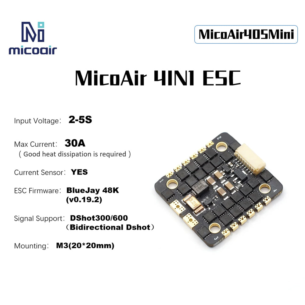 MicoAir 405 Mini stack Ardupilot Flight Controller – FPVSTORERC